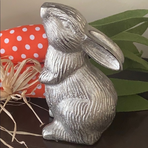 Accents | Sale Modern Pewter Spring Easter Bunny Rabbit | Poshmark